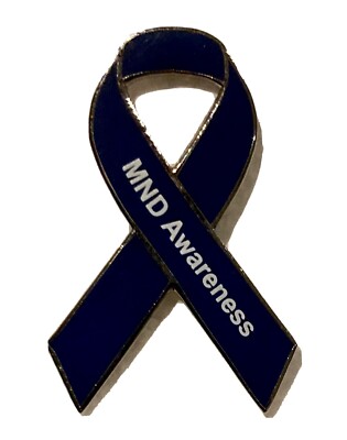 *NEW* MOTOR NEURONE Disease MND Awareness ribbon enamel badge / brooch ...