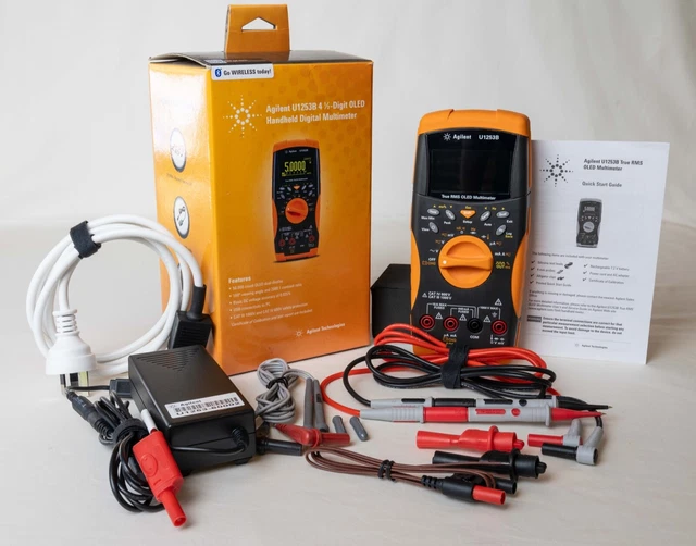 AGILENT (KEYSIGHT) U1253B 4 1/2 Digit OLED Handheld True-RMS Digital ...