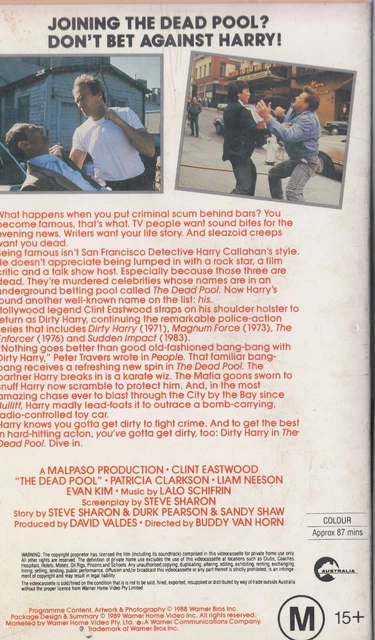 THE DEAD POOL - VHS Video Tape (VHS-057) $5.00 - PicClick AU