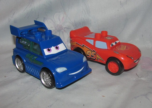 MEGA BLOKS DISNEY Cars Figures - Lightning McQueen, DJ From Street ...