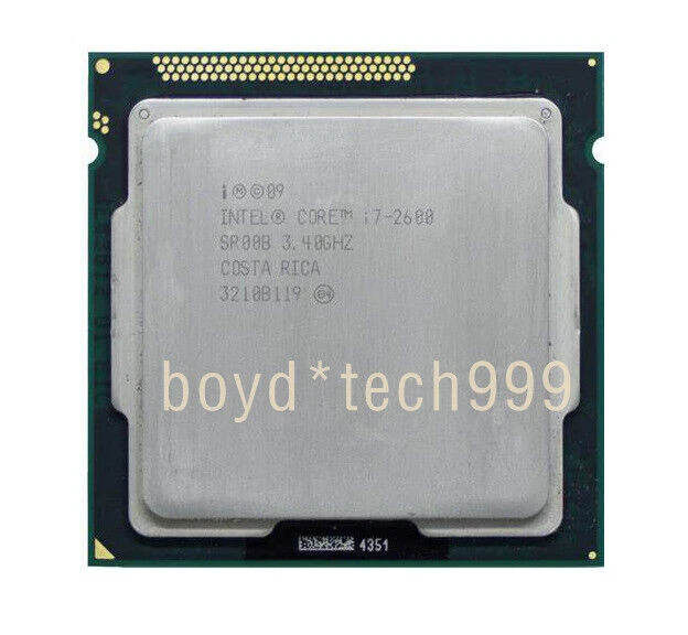 CPU INTEL CORE i7-2600 socket 4 core LGA1155 SR00B 3,4 GHz 3400 MHz processore EUR 138,91 ...