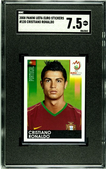 PANINI STICKER CARD CR7 CRISTIANO RONALDO # 120 UEFA EURO 2008 SGC 7,5 ...