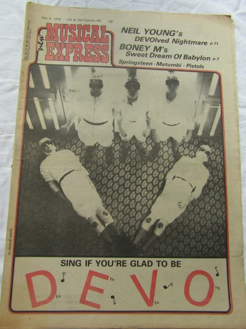 VINTAGE NEW MUSICAL EXPRESS NME 8th July 1978 vintage rock paper £15.00 ...