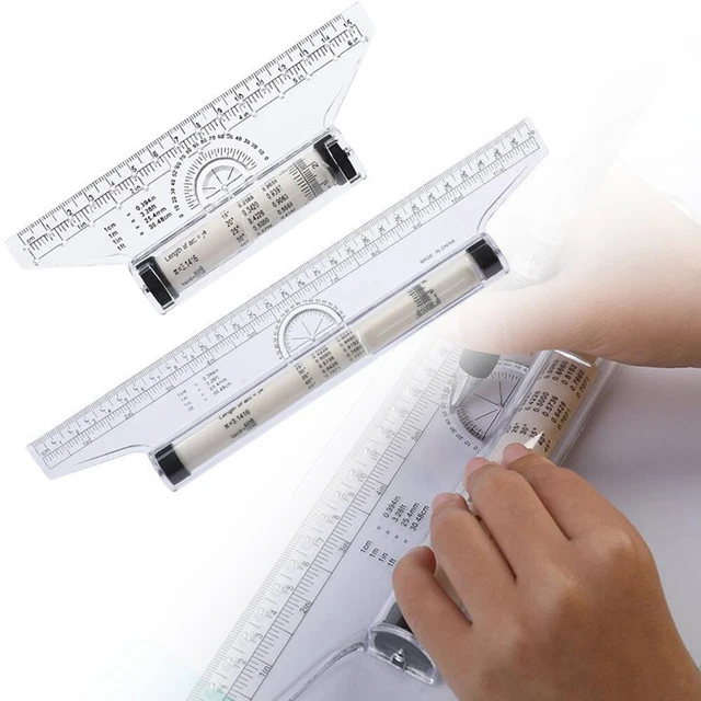 AFFORDABLE ROLLING PARALLEL Ruler Combined Rolling Ruler Drawing ...