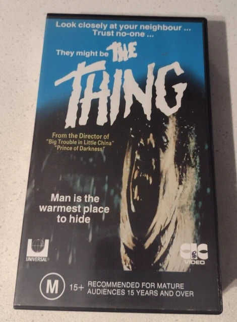 THE THING VHS PAL John Carpenter Small box ex rental CIC $69.74 ...
