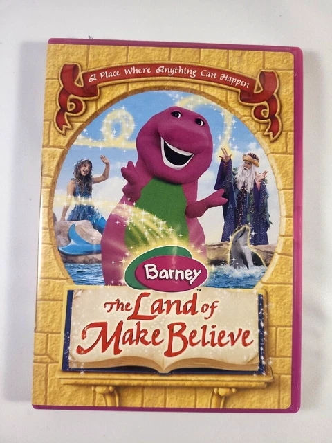 2 BARNEY DVD Lot 'Lets Pretend' & The Movie 'The Land Of Make Beleive ...