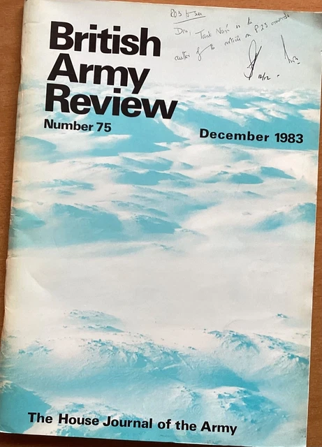 BRITISH ARMY REVIEW. Original British Army Journal inc Falklands Mines ...