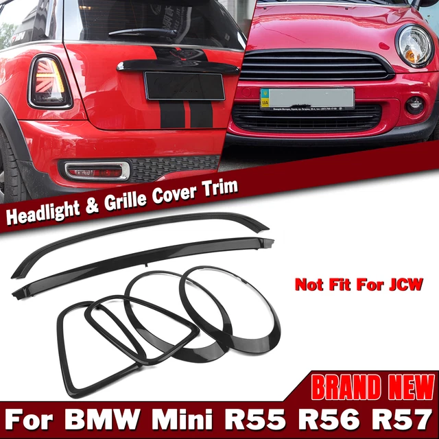 CAR REAR & Front Fog Light + Grille Frame Cover For Mini Cooper R55 R56 ...