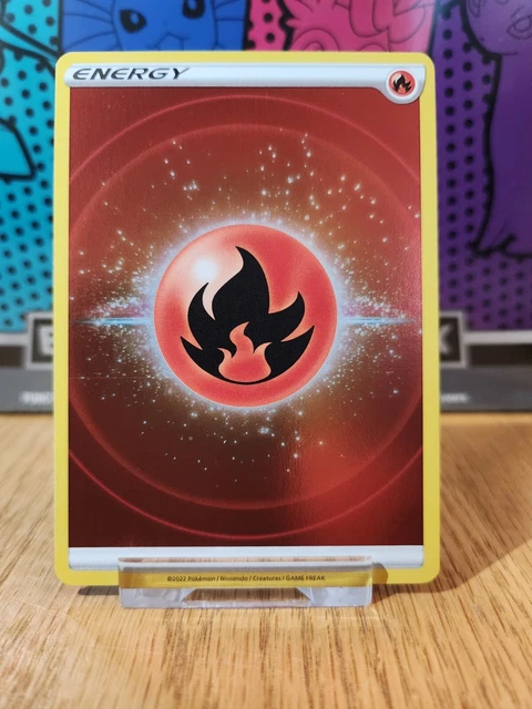 FIRE ENERGY REVERSE Holo Pokemon Card - Unnumbered Crown Zenith £2.50 ...