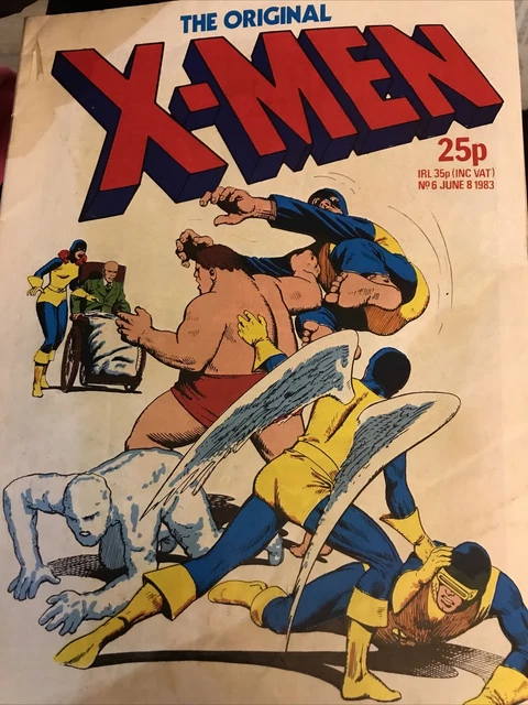 RARE UK MARVEL COMIC. THE ORIGINAL X-MEN. NO.6. JUNE 8th. 1983. EUR 5 ...