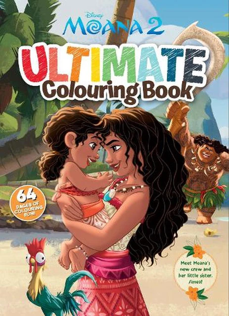 MOANA 2: ULTIMATE Colouring Book (Disney) Paperback Book $17.56 - PicClick AU