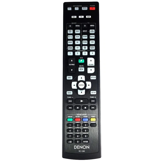 GENUINE DENON RC-1240 AV Receiver Remote Control £34.99 - PicClick UK