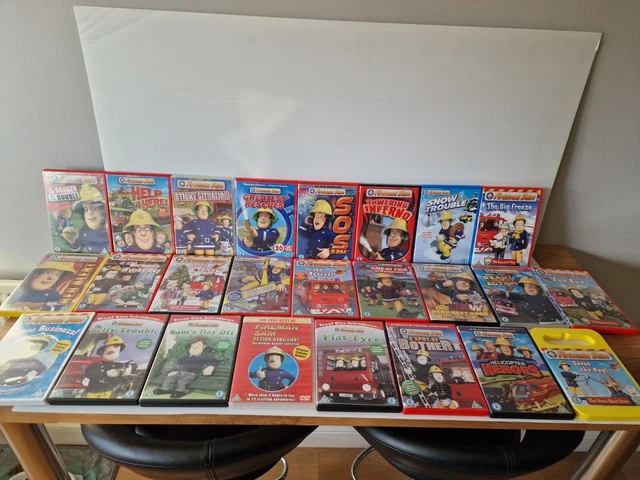25X FIREMAN SAM Animation DVD Bundle Collection Sam's Day Off, Fun Run ...