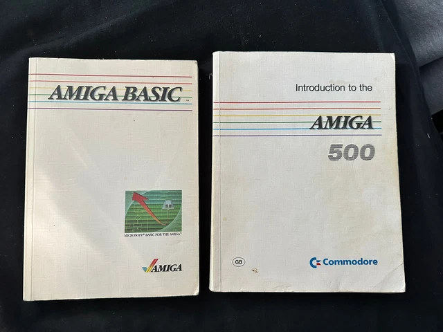 COMMODORE AMIGA A500 versione precedente guida utente + manuale di base ...