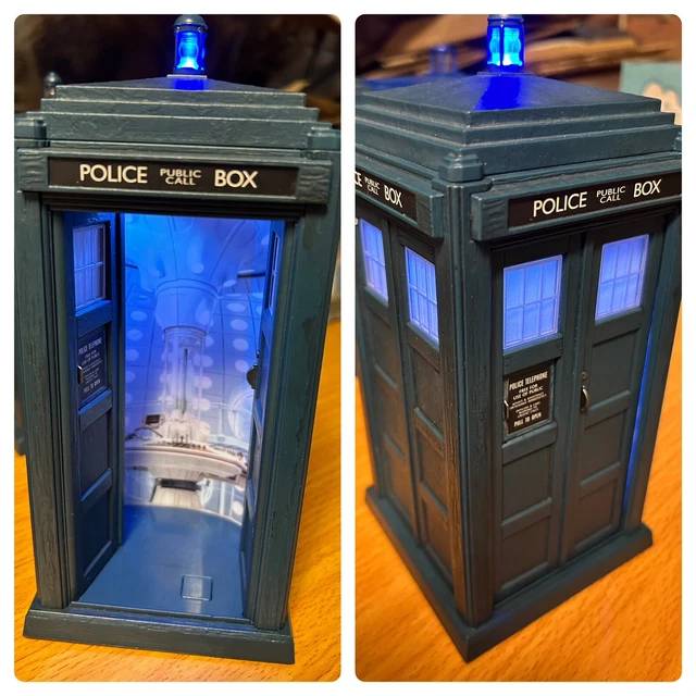 DOCTOR WHO TARDIS 14th 15th FULL LIGHTS & CONSOLE Custom Unique Special ...