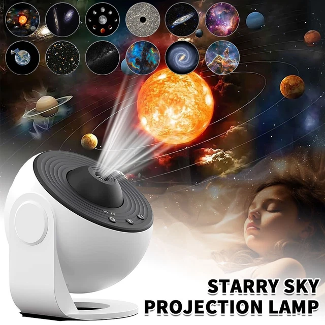 13IN1 PLANETARIUM GALAXY Starry Sky Projector Night Light Rotating Star ...