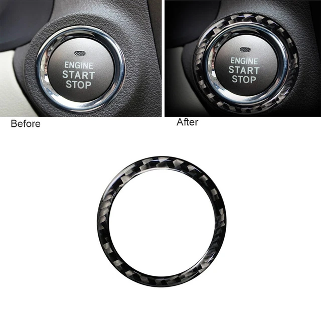 CARBON FIBER START Stop Button Ignition Switch Trim For Lexus IS250 ...
