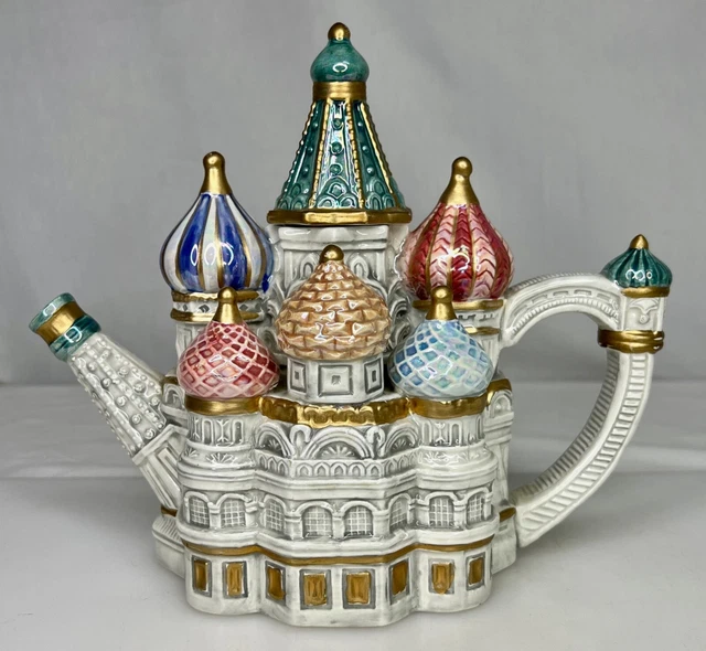 FITZ AND FLOYD Famous Landmarks St Basil’s Church Teapot - 88055 £79.75 ...
