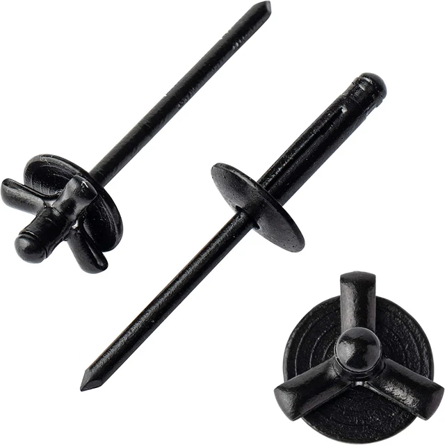 ISPINNER 50PCS 3/16& X 1" Large Head Tri-Fold Exploding Aluminum Pop ...