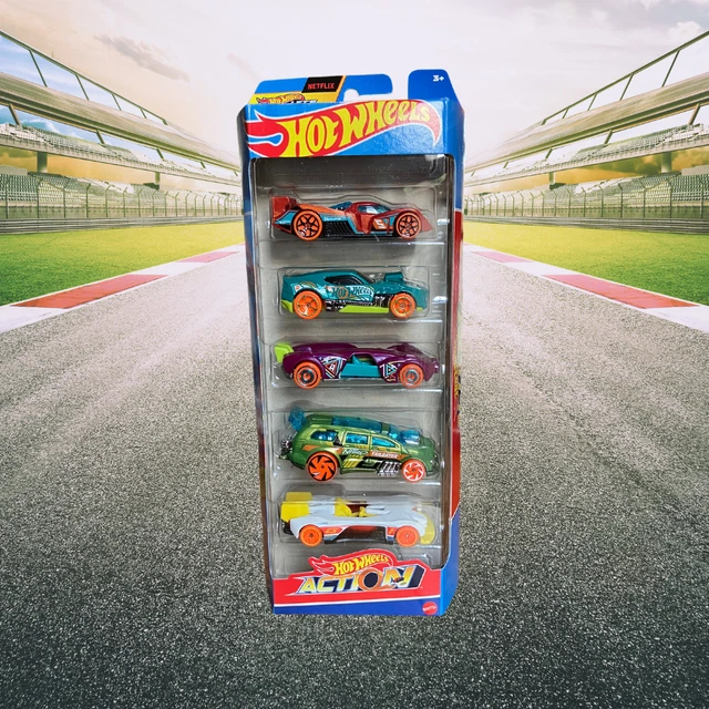HOT WHEELS 5 Pack Toy Car Diecast Action £10.99 - PicClick UK