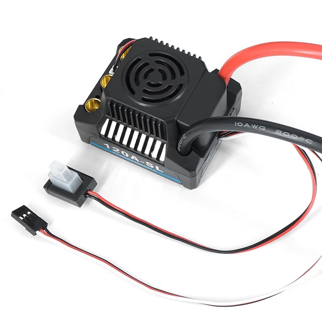 BRUSHLESS ESC WITH 5A/5.8V BEC Electric Speed Controller for 1/8 RC Car ...