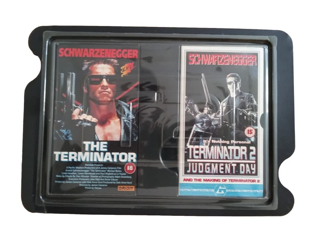 TERMINATOR - BOX Set (VHS) T2 Schwarzenegger x2 VHS TIN £20.00 ...