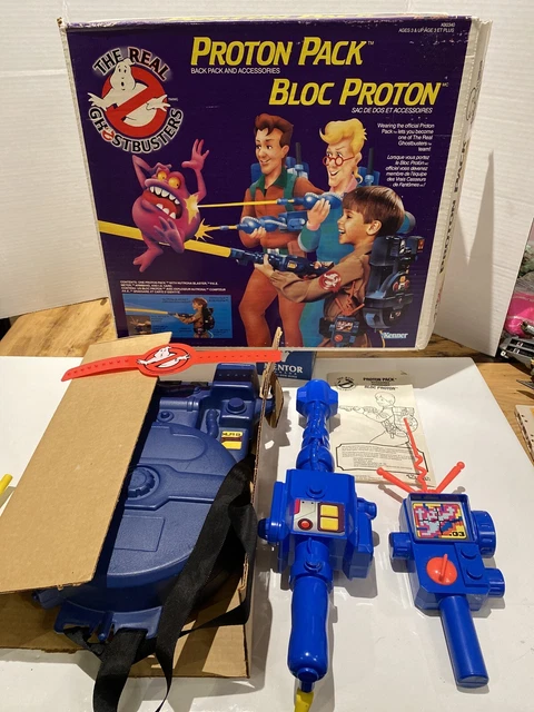 VINTAGE KENNER THE Real Ghostbusters Proton Pack Set in box With Insert ...