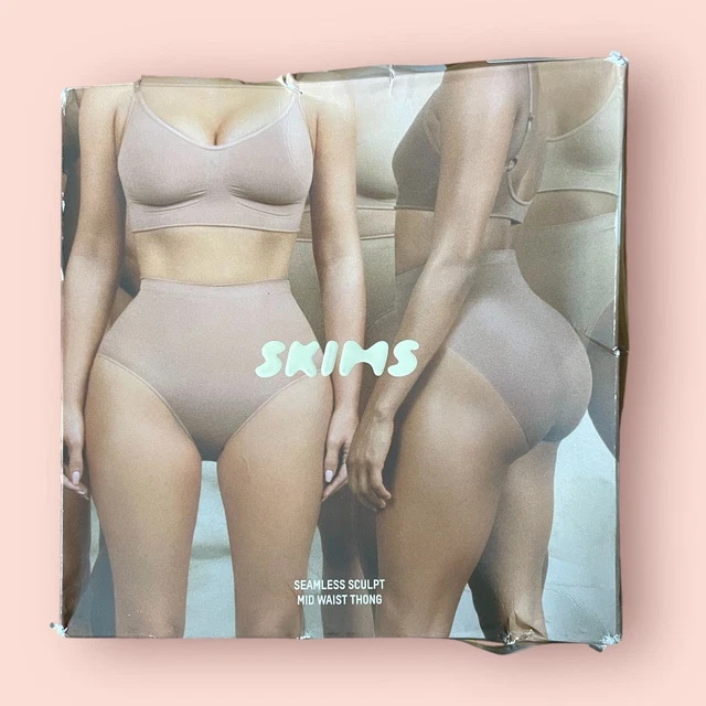 SKIMS SIZE M NIB Mica Seamless Sculpt Mid Waist Thong £24.19 - PicClick UK