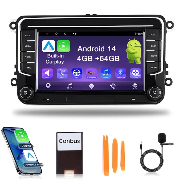 VOLKSWAGEN VW RCD360 Carplay MIB Radio For Golf Touran Passat Polo CC ...