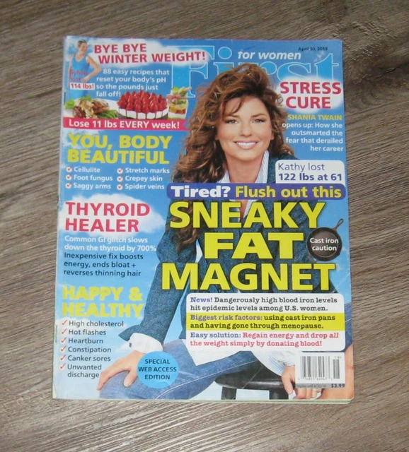 FIRST FOR WOMEN 2018 magazine Shania Twain COVER photo Allison Janney ...