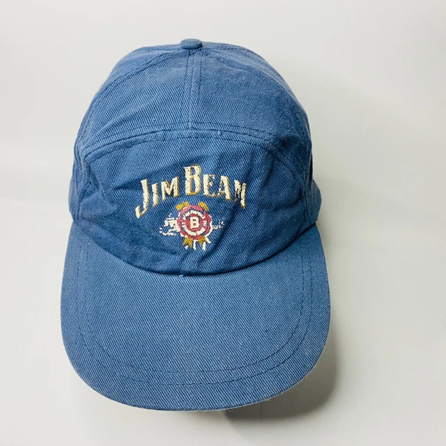 VINTAGE JIM BEAM Bourbon Whiskey Promotional Cap/Hat Distressed Style ...