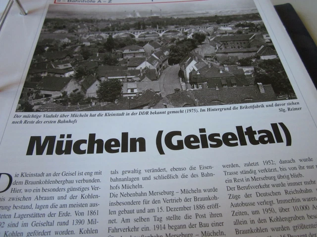 BAHNHOF MIT GLEISPLAN Mücheln Geiseltal Sachsen Anhalt EUR 5,47 ...