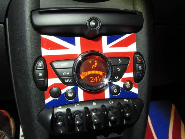 MITTELKONSOLE EINSATZ UNION JACK für MINI COOPER R55 CLUBMAN R56 R57 ...