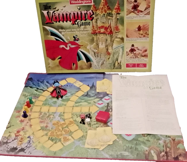 THE VAMPIRE GAME - Vintage 1980s Waddingtons Board Game £30.00 ...