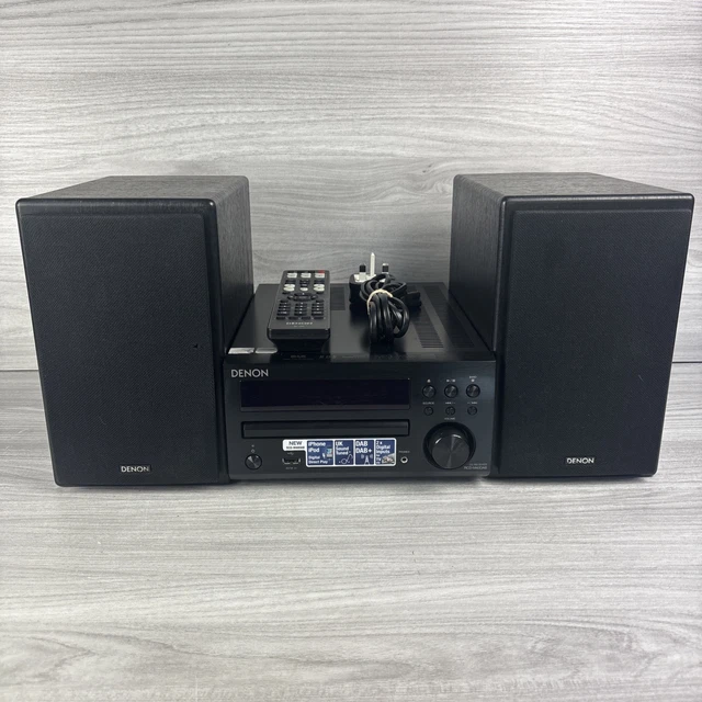 DENON RCD-M40 DAB/CD/FM HiFi System Complete With Remote & DENON SC-M37 ...