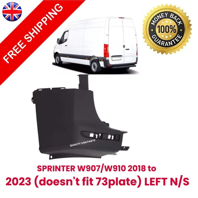 LEFT REAR CORNER Bumper for Mercedes Sprinter W907 W910 2018 to 2023 ...