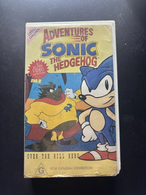 ADVENTURES OF SONIC The Hedgehog Over The Hill Hero 1993 VHS Tape Rare ...