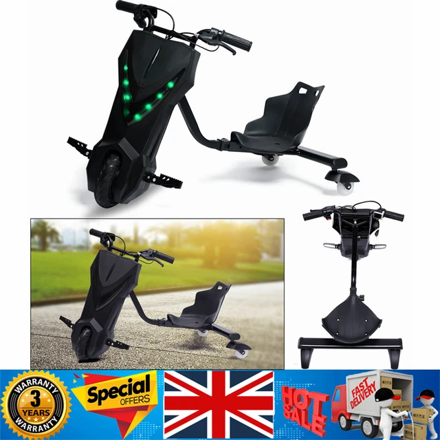 ELECTRIC 36V KIDS Drifting Go Kart 360 E-Scooter Drift Trike 250W Black ...