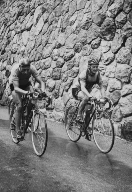 WINNERS FERDI KUBLER and Jean Robic 1948 Switzerland Germany Old Photo ...
