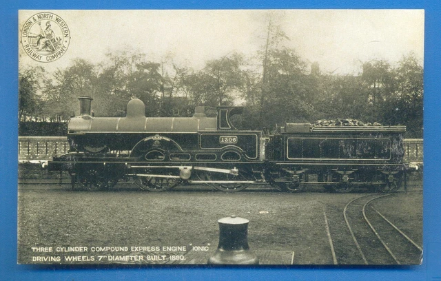 LONDON & NORTH Western Railway Company.official Postcard.express Engine ...