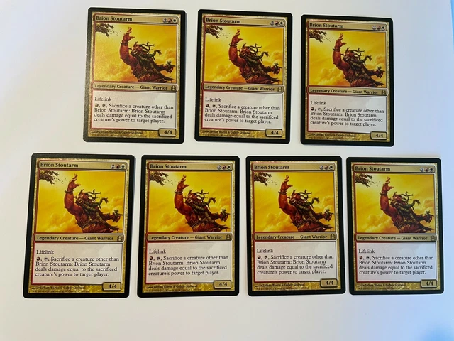 1 X BRION Stoutarm Commander MTG presque comme neuf livraison combinée ...