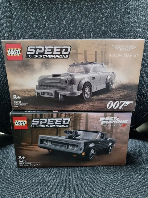 LEGO 76912 DODGE Charger Dom + 76911 Ston Martin Db5 Speed Champions ...