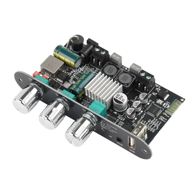 AUDIO POWER AMPLIFIER Board supports Bluetooth, AUX, U disk, and USB ...