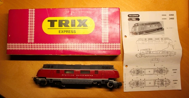 TRIX EXPRESS H0 Diesellok BR V200 DB mit OVP + Betriebsanleitung EUR 45 ...