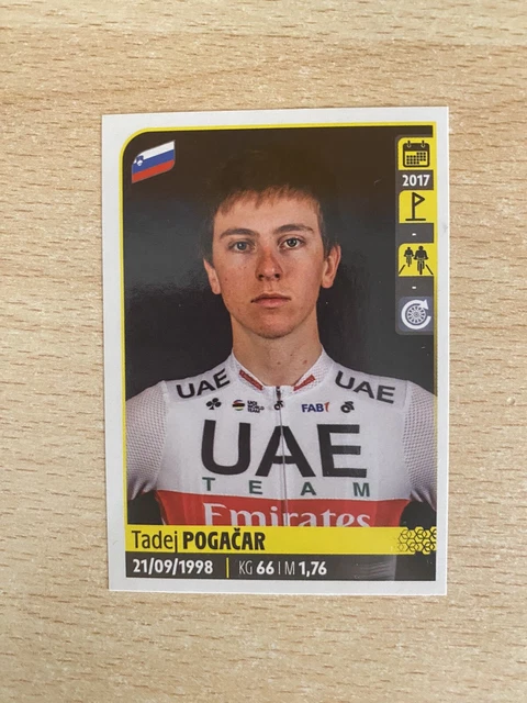 2020 PANINI TOUR De France Tadej Pogacar Rookie Sticker #369 MINT £35. ...