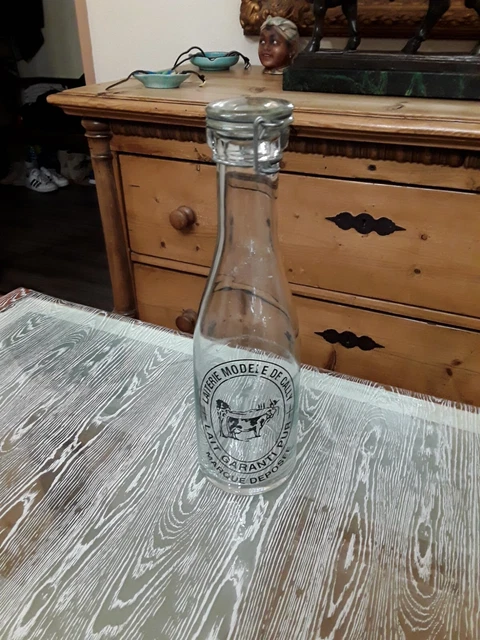 ANCIENNE BOUTEILLE de Lait ( laiterie Modèle de cally ) EUR 5,00 ...