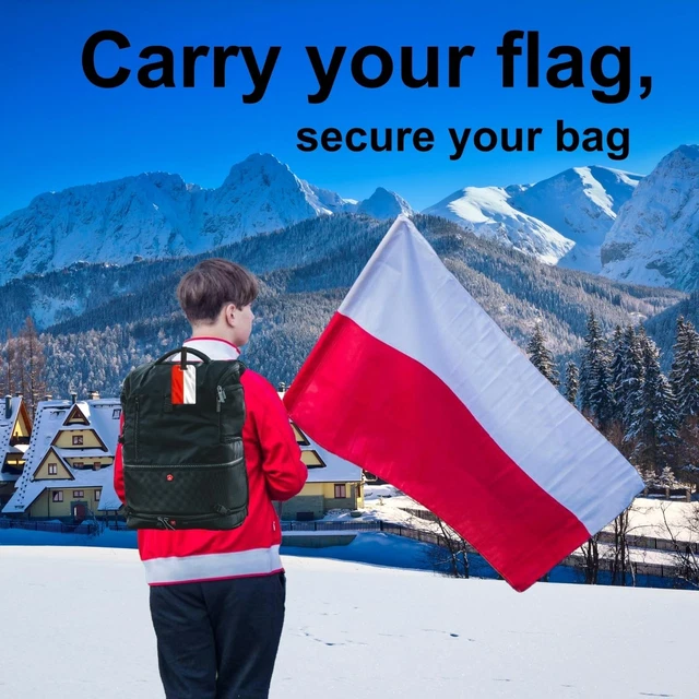 [PACK 2] Poland Flag Smart Luggage Tag |Trendy Luggage Tag ID ...