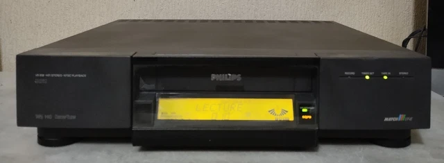 PHILIPS VR838 VIDEOREGISTRATORE Super Vhs 7 Testine Hi-Fi Stereo Con ...