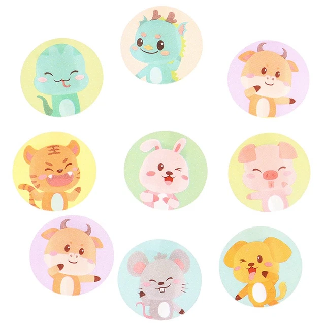 120PCS CHILDREN ROUND Band Aid Vaccinum Syringe Injection Orifice Hole ...