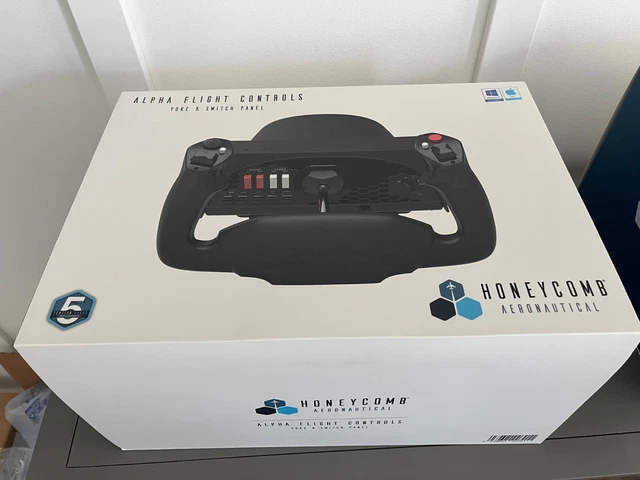 HONEYCOMB AERONAUTICAL ALPHA Flight Controls Yoke & Switch Panel $225. ...